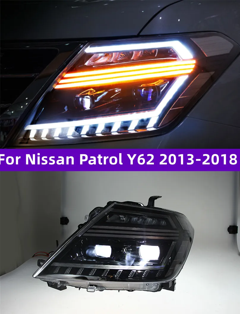 LED Headlight Assembly For Nissan Patrol 2013 20 With DRL, Turn Signal ...