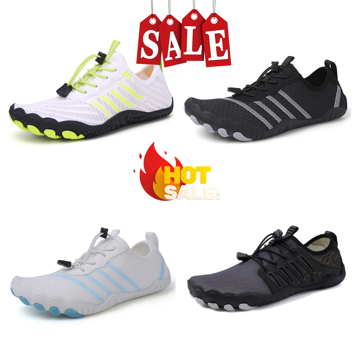 Unisex Shoes Swimming GAI Water Wading Shoes Five Finger Fitness ...