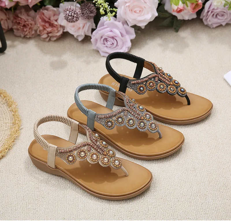 Bulk Women Beach Sandals Classic Wedge Sliders: Comfortable Summer Low ...