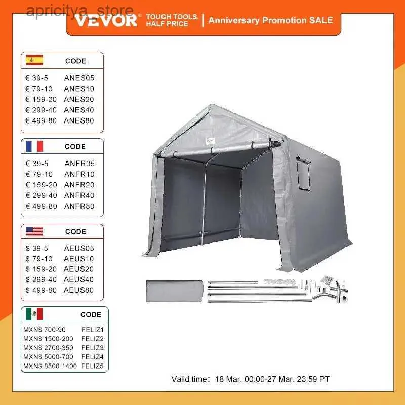 Portable Outdoor Storage Shed - Waterproof, Heavy-Duty, All-Season Tent ...