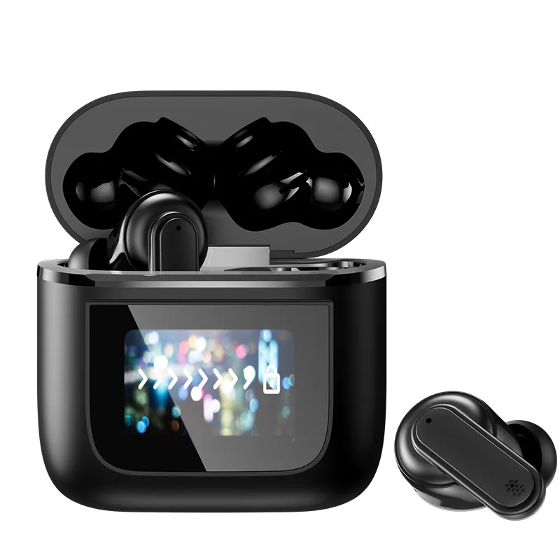 Premium Wireless ANC Earbuds: Tour Smart LCD, ENC Noise Cancelling ...