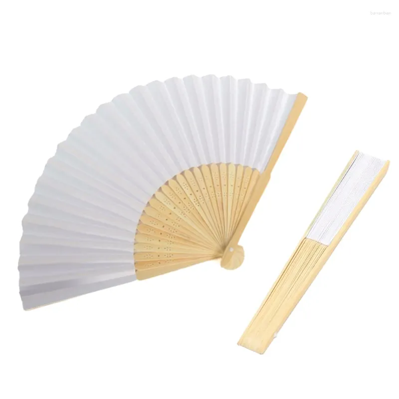 DHgate.com:Blank DIY White Paper Hand Fans for Calligraphy, Drawing ...