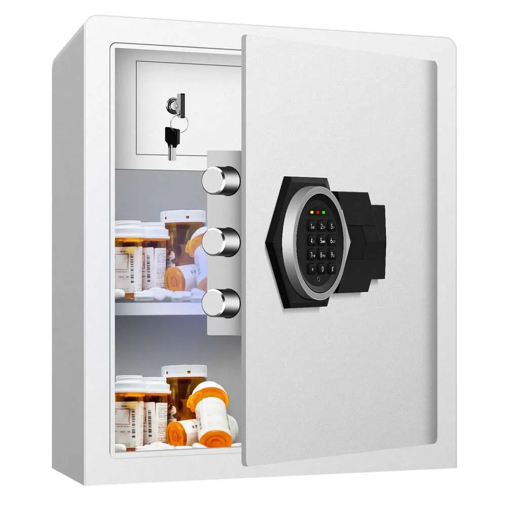 Home RETLAS Mounted All Steel Wall Cabinet, Medicine Safe With ...