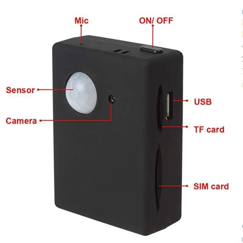 Smart GPS Tracker: Wireless PIR Motion Sensor, HD Camera, SMS/MMS/GSM ...