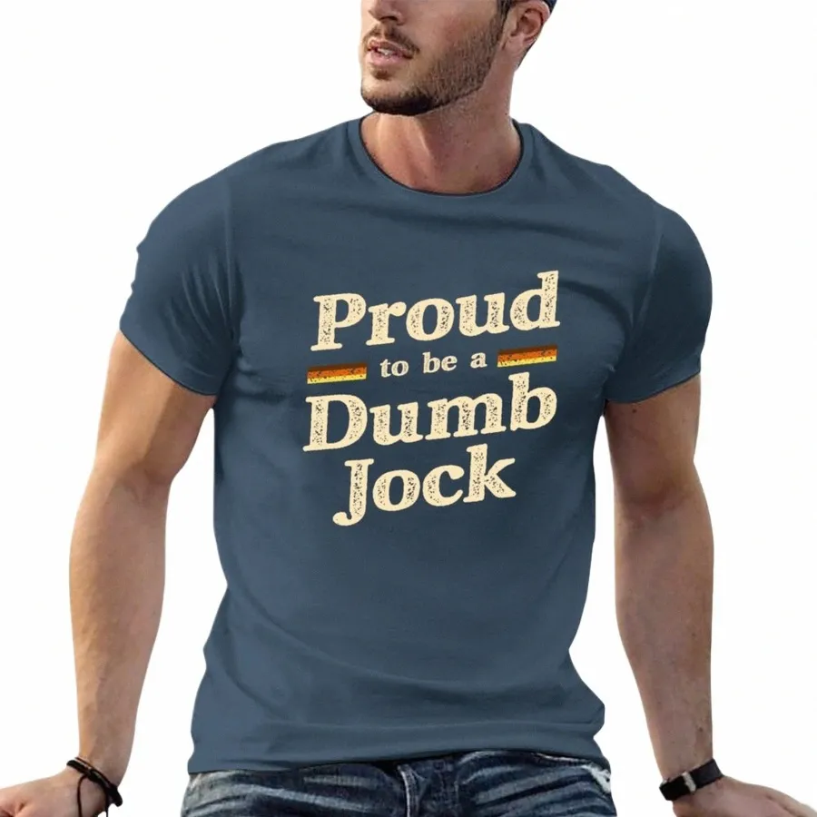 Funny Dumb Jock T-Shirt - New Edition, Plain Korean Style Blouse, Mens ...