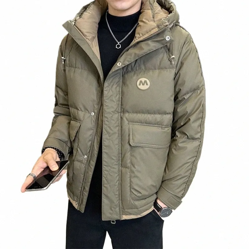 canada Men Down Jacket Winter Warm Jacket Thick Hooded Military Bomber ...