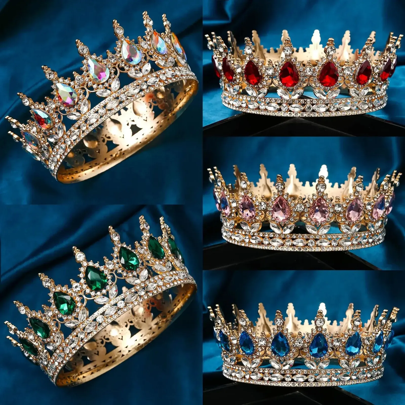 Premium Rhinestone Crystal Crowns & Tiaras - Perfect Pageant Headpiece ...