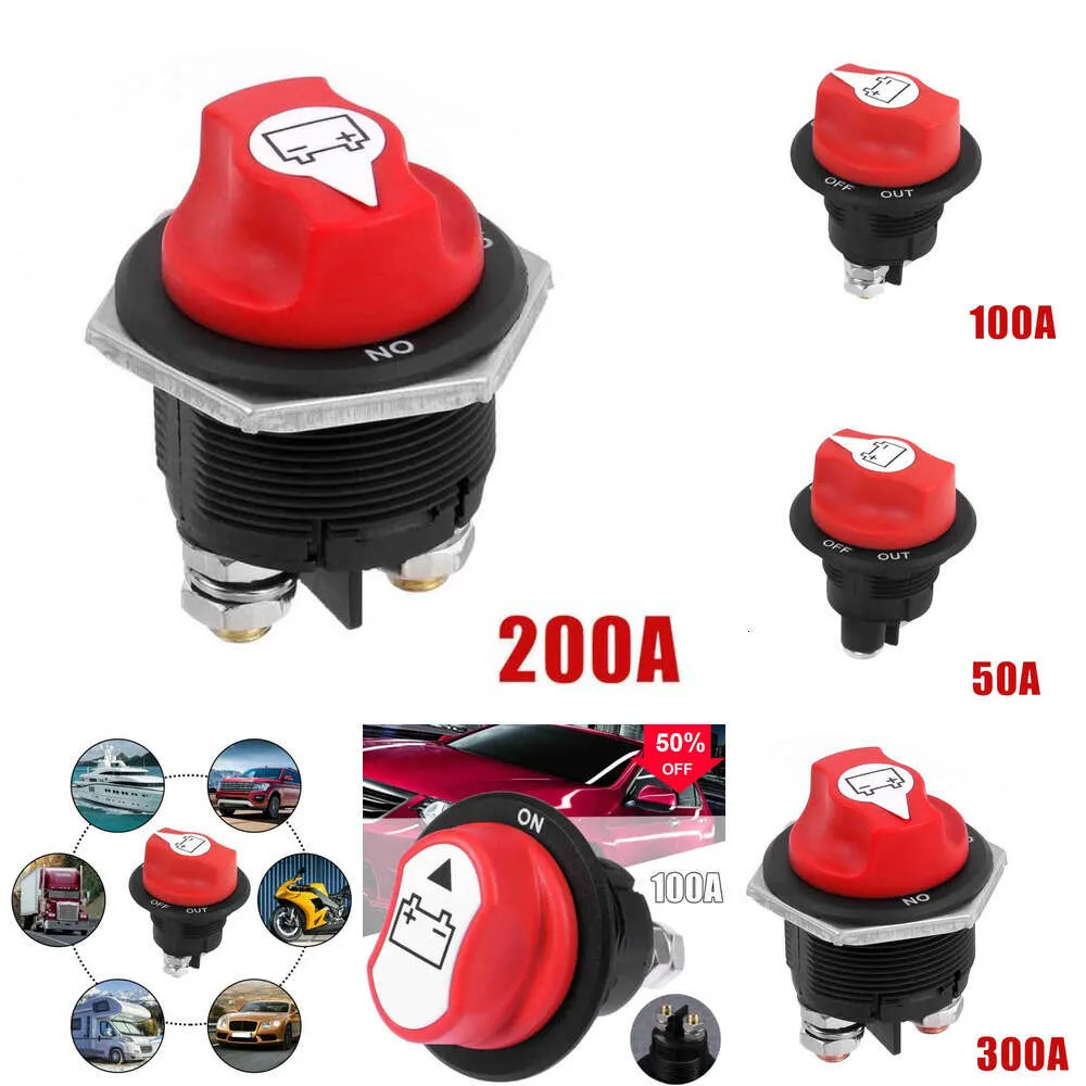 Car Battery Disconnect Switch: Rotary Power Cut Off Isolator For Auto ...