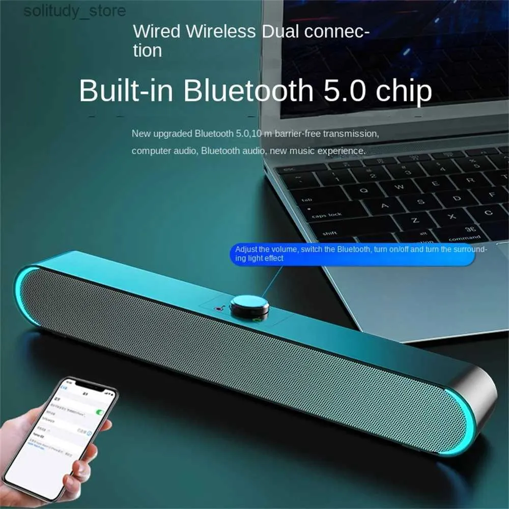 360 Surround Sound Portable Bluetooth Speaker With Subwoofer For Home ...