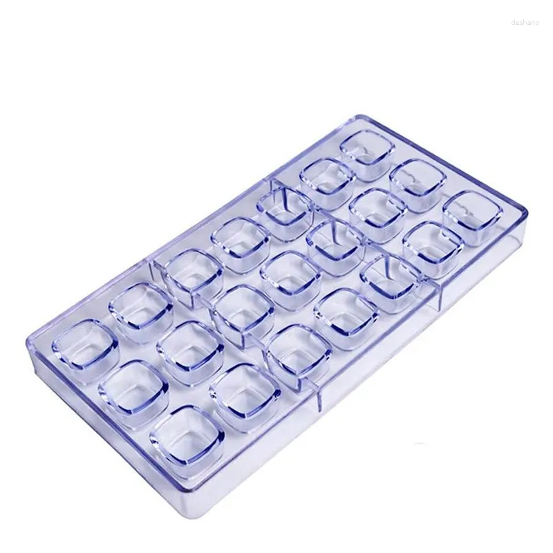 Square Chocolate Mold, 21-Cavity Clear Plastic Baking Mould for Classic ...