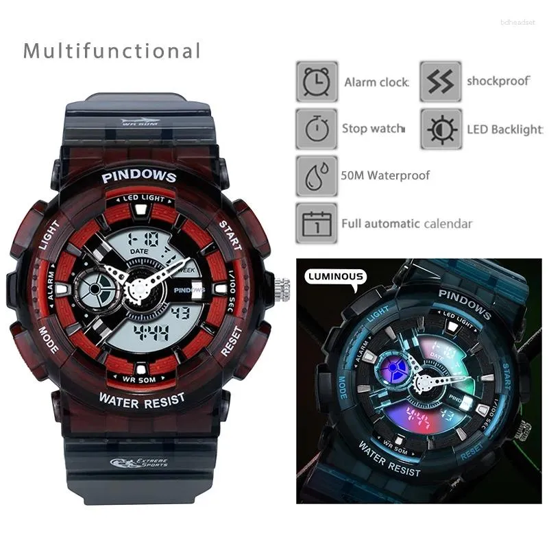 Wristwatches Fashion Male Digital Original Brand Classic Waterproof Boy Hand Clock Casual Large Dial Electronic Sport Watch Men From 31 39 DHgate