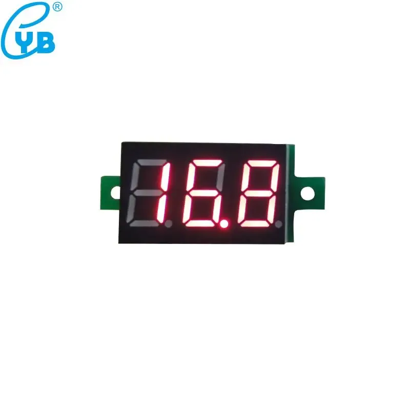 Digital Volt Ammeter - DC 0-600V LED Voltage Meter, 3-Wire Red Display ...