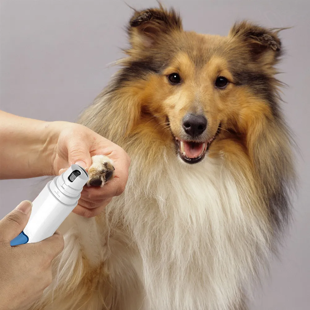 Electric Pet Nail Grinder Quiet Dog And Cat Claw Trimmer With Safe ...
