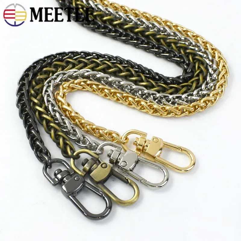 Meetee 7mm Width Metal Chain Strap 50-130cm Adjustable Purse Bag ...