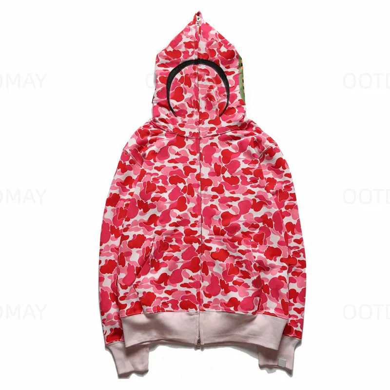Shark Hoodies For Men And Women, Full Zip Up Casual Sweatshirts In ...
