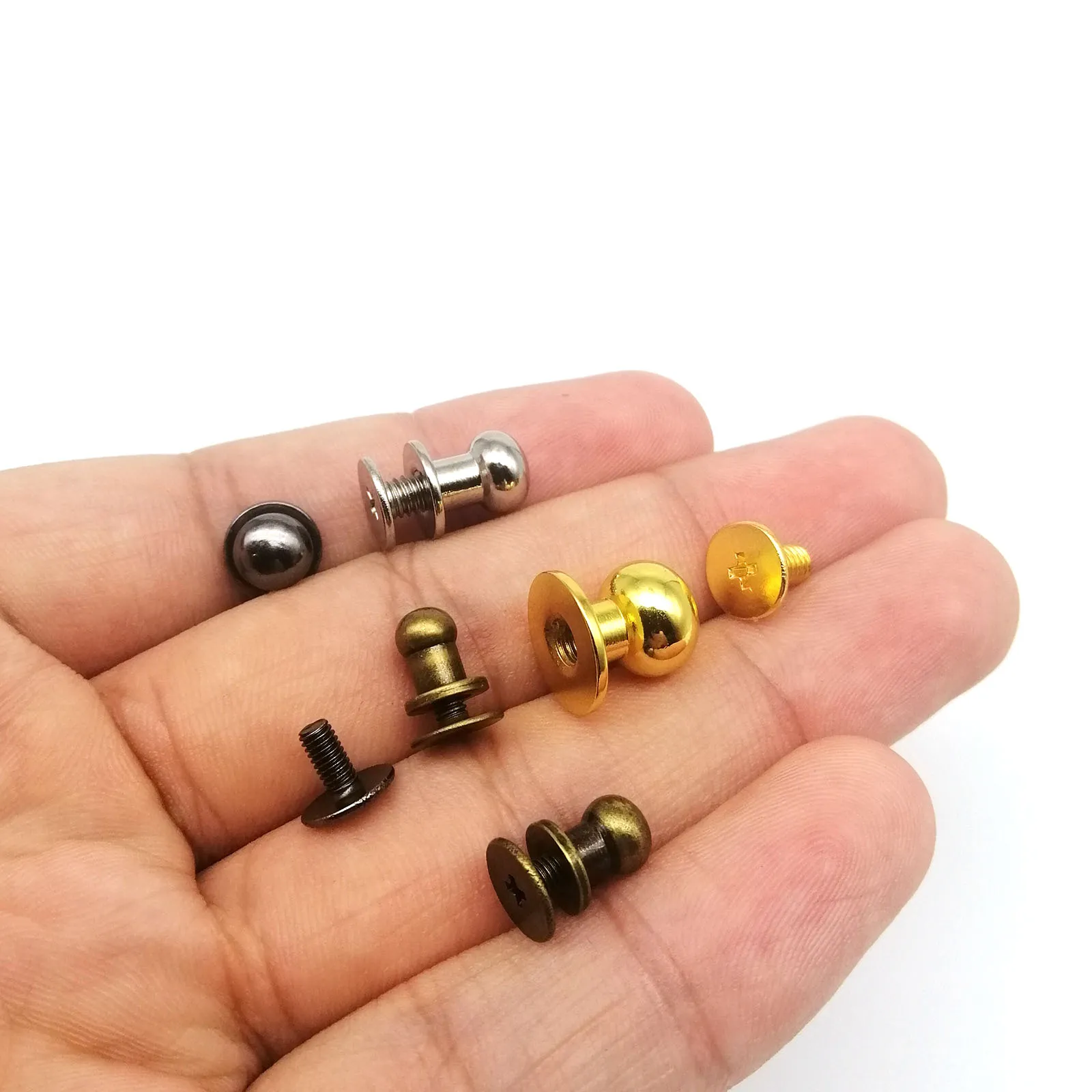 Solid Brass Copper Round Ball Head leather cross bag Purse Solid Brass Copper Round Ball Head leather cross bag Purse