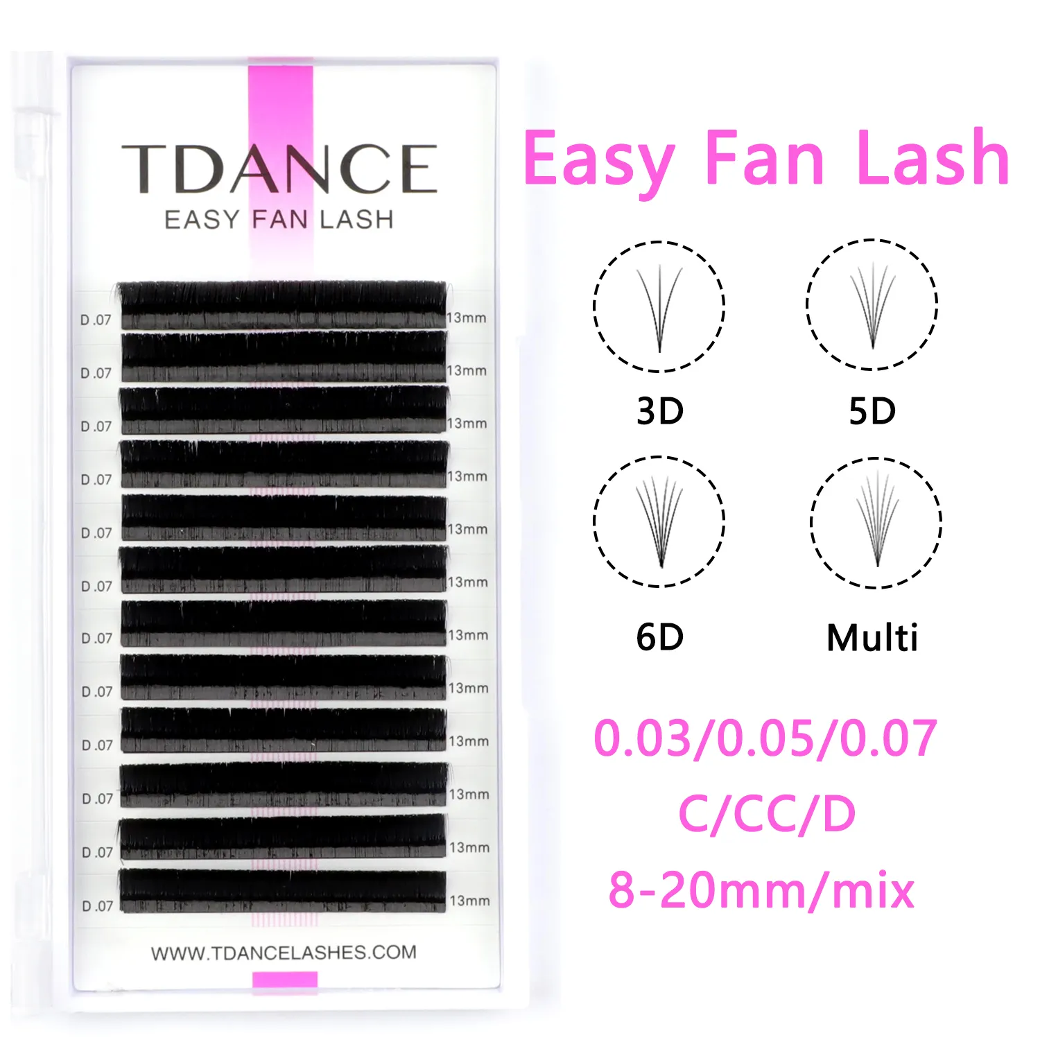 TDANCE Easy Fanning Blooming Eyelash Extensions, High Quality Flowering Volume Lashes From ...