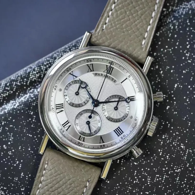 FARASUTE Men's Automatic Chronograph Watch - 38mm Luxury Mechanical ...