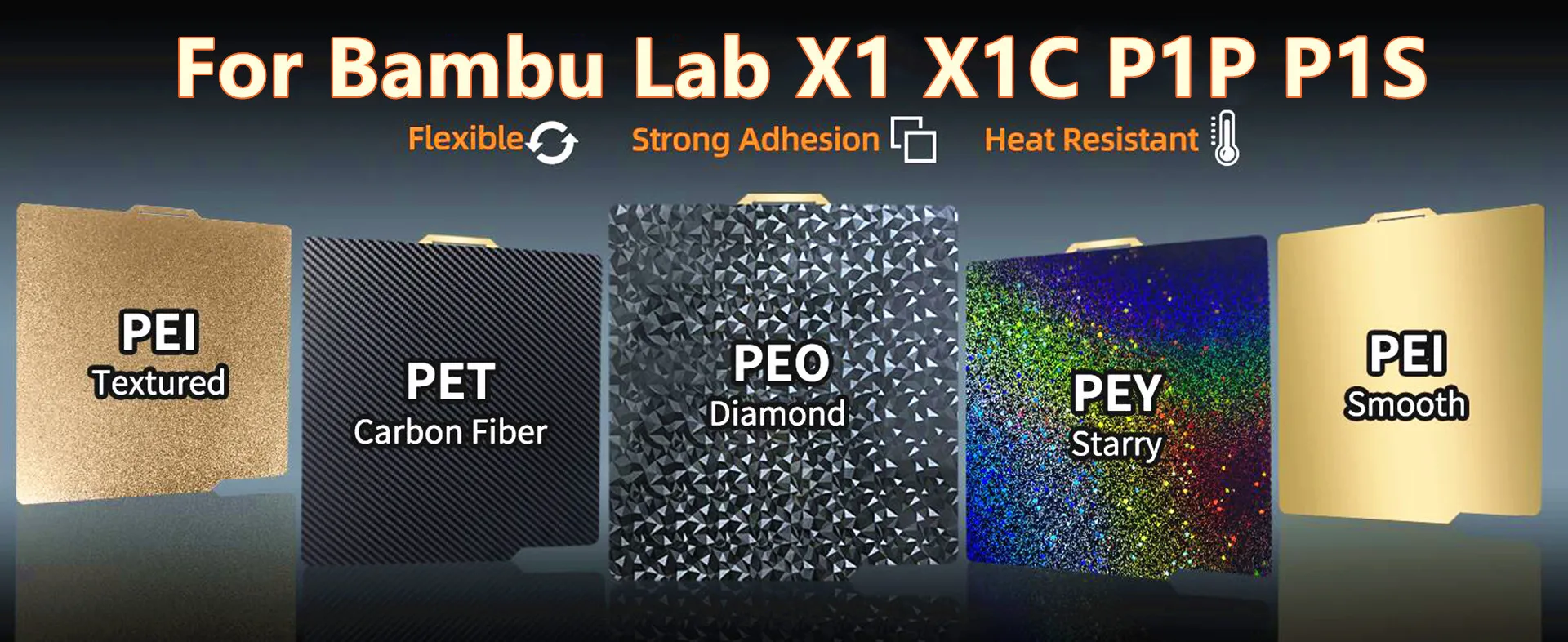 PEO Plate H1H Magnetic Double-Sided PEI Sheet for Bambu Lab A1 Mini ...