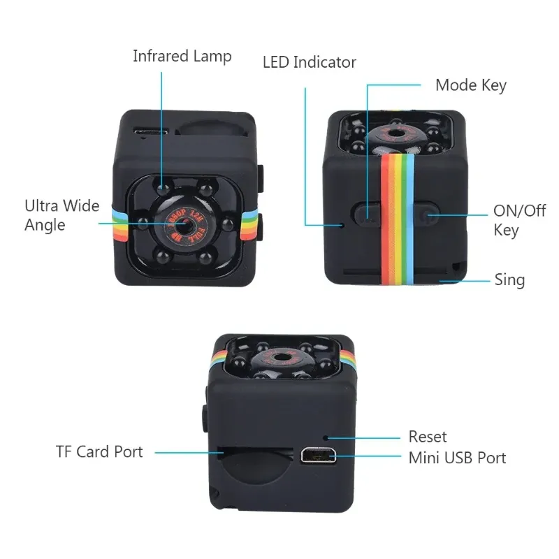 2024 New Version1080P Mini Camera, HD Night Vision Camcorder, Motion ...