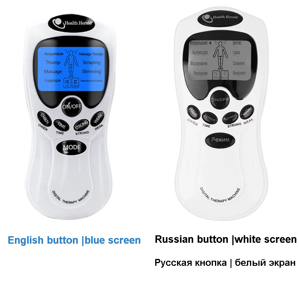 8-Mode Electric Muscle Stimulator: TENS Acupuncture Massager for Face ...