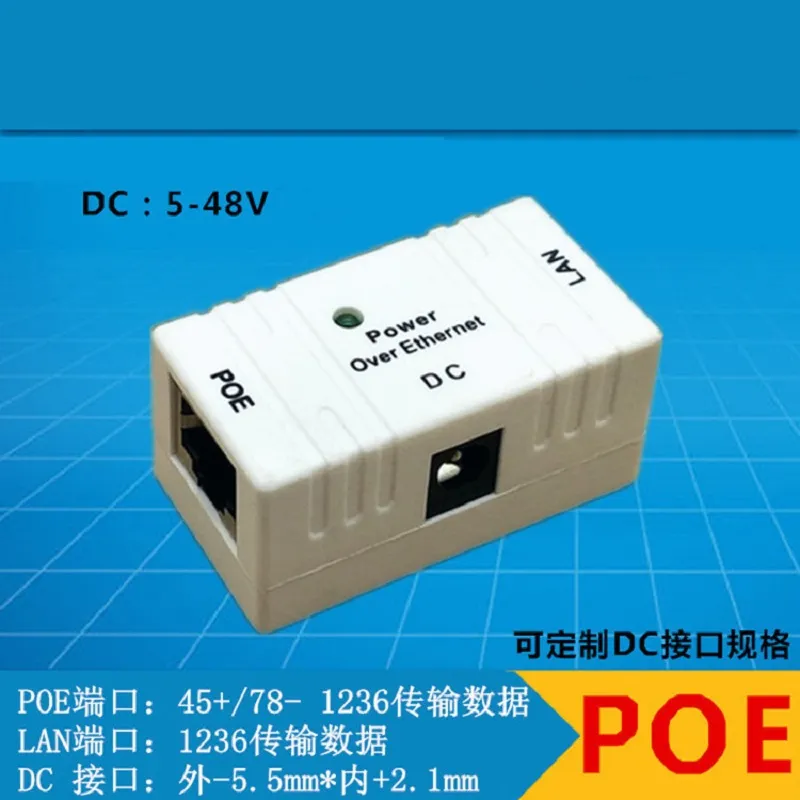 POE Injector for IP Cameras - Power over Ethernet Adapter for Security ...