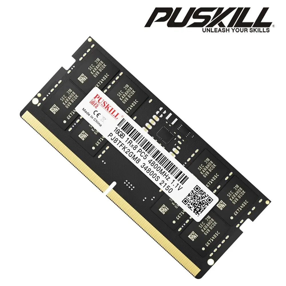 PUSKILL DDR5 2GB 1.1V 262Pin PC4 Notebook Memory 4800MHz SODIMM for ...