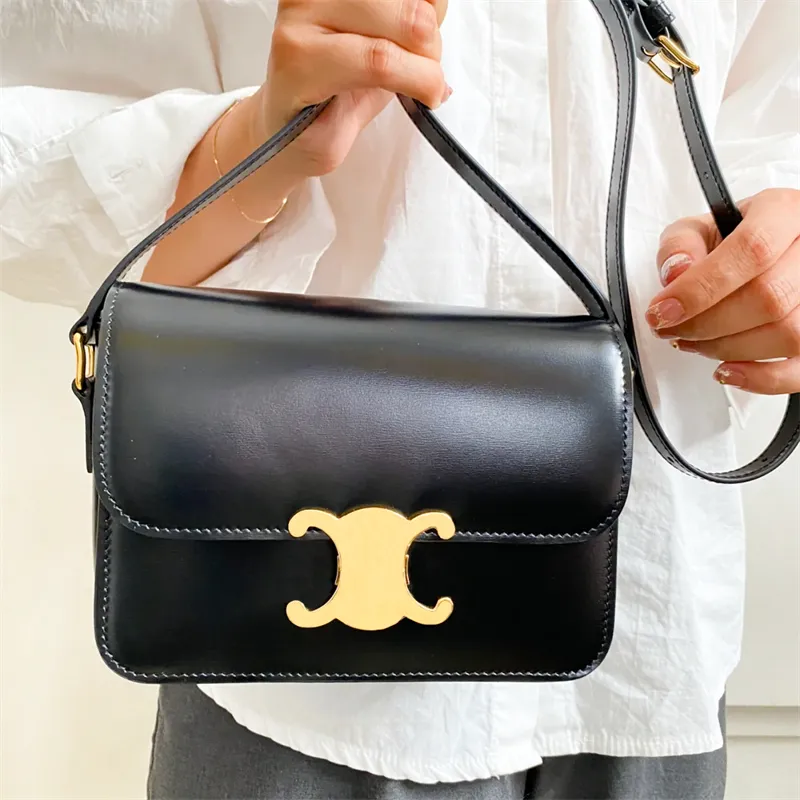 Women teen triomphes classic flap designer crossbody bag Luxury handbag ...