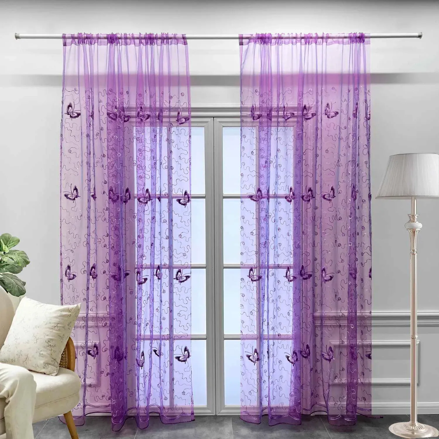 Elegant Purple Curtains