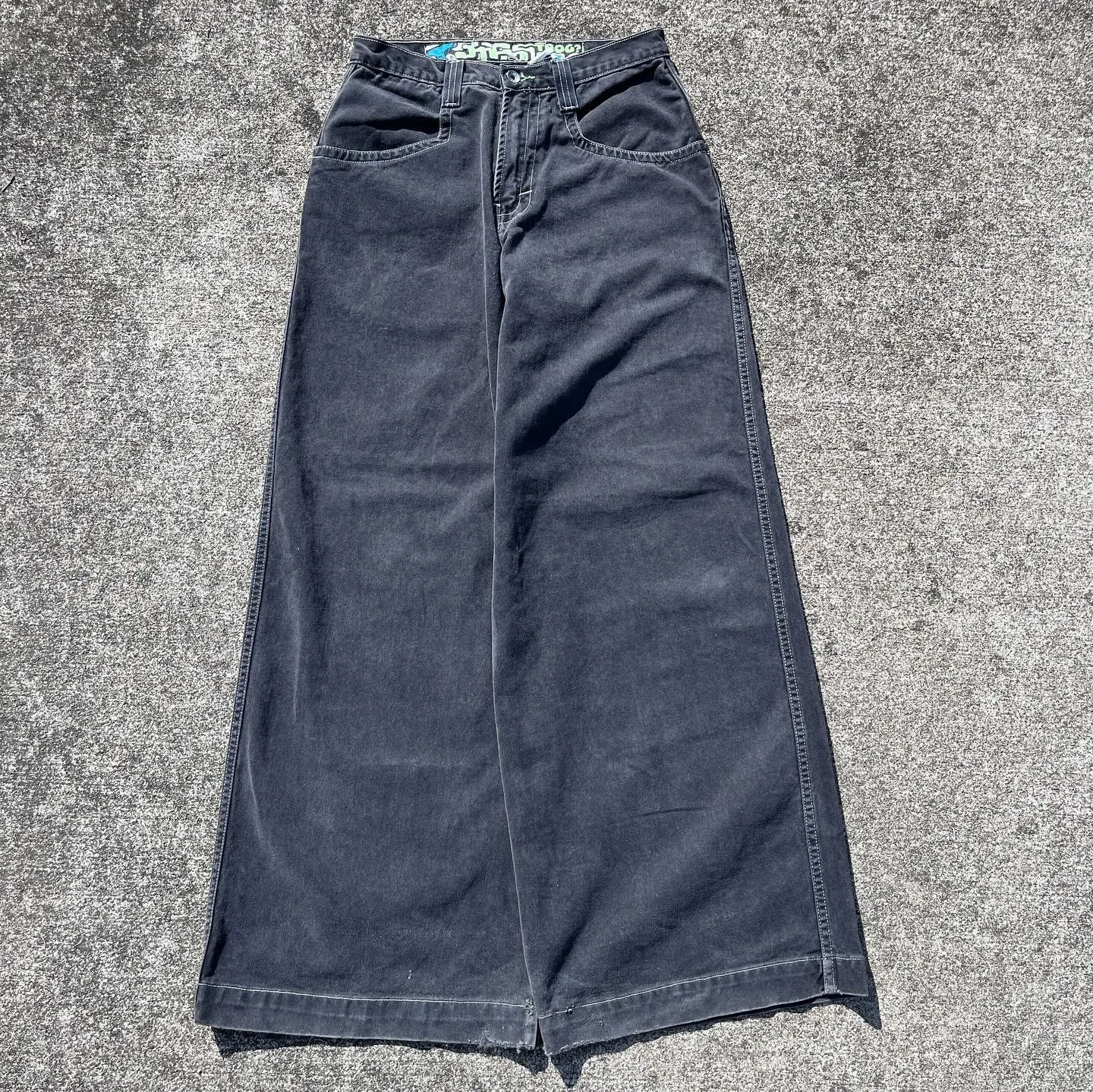 Men's Gothic Hip Best Wide Leg Jeans With Alien Jnco Print, Wide Denim ...