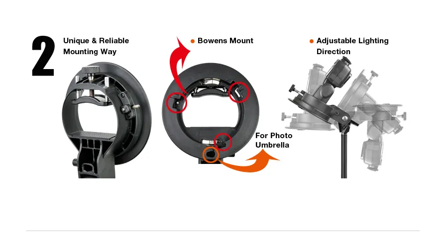 GODOX Foldable softbox for lighting with S-Type Bracket, Stable Bowens ...
