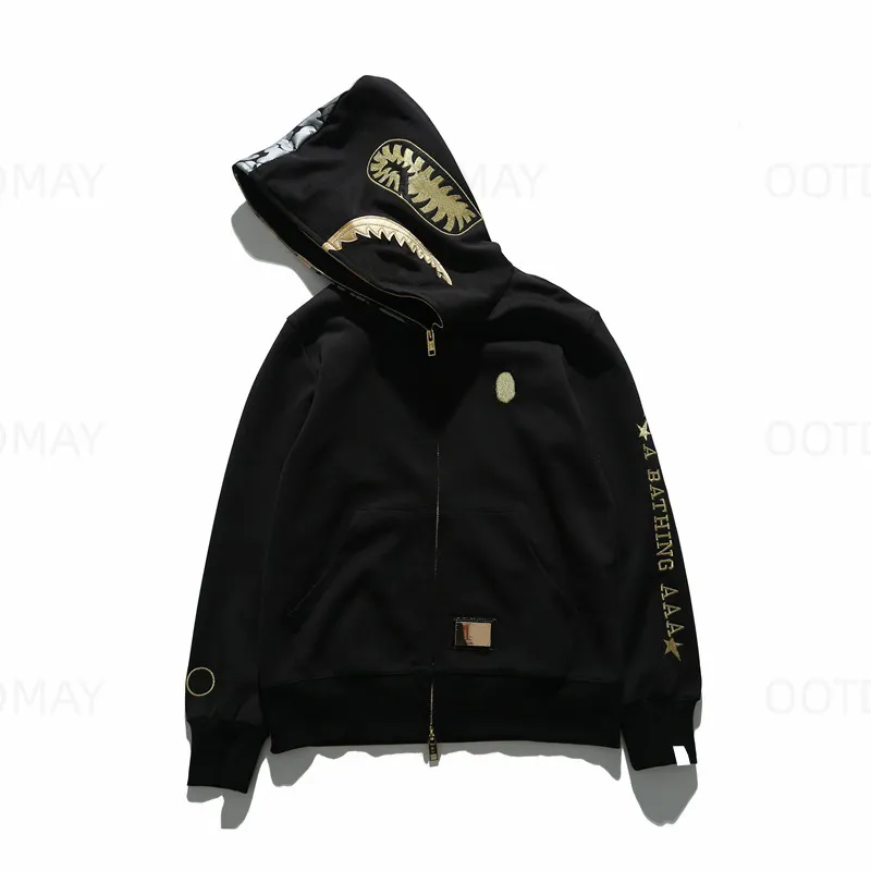 Shark Hoodies For Men And Women, Full Zip Up Casual Sweatshirts In ...