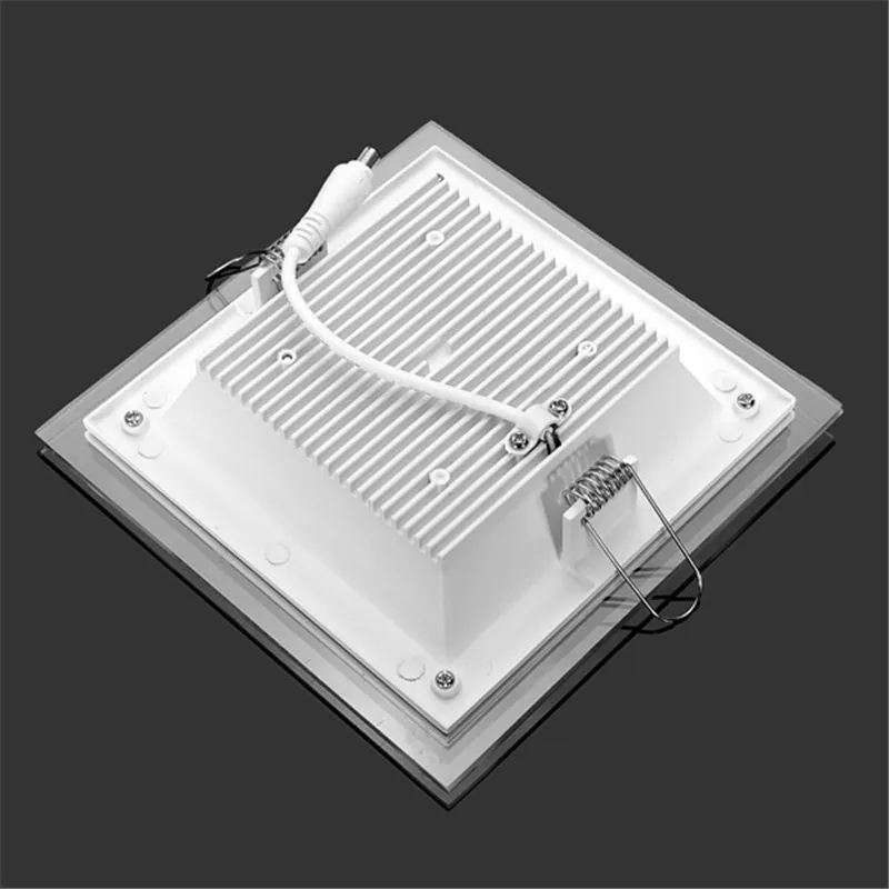 Change LED Square Ceiling Light 24W Glass Panel Recessed Downlight ...