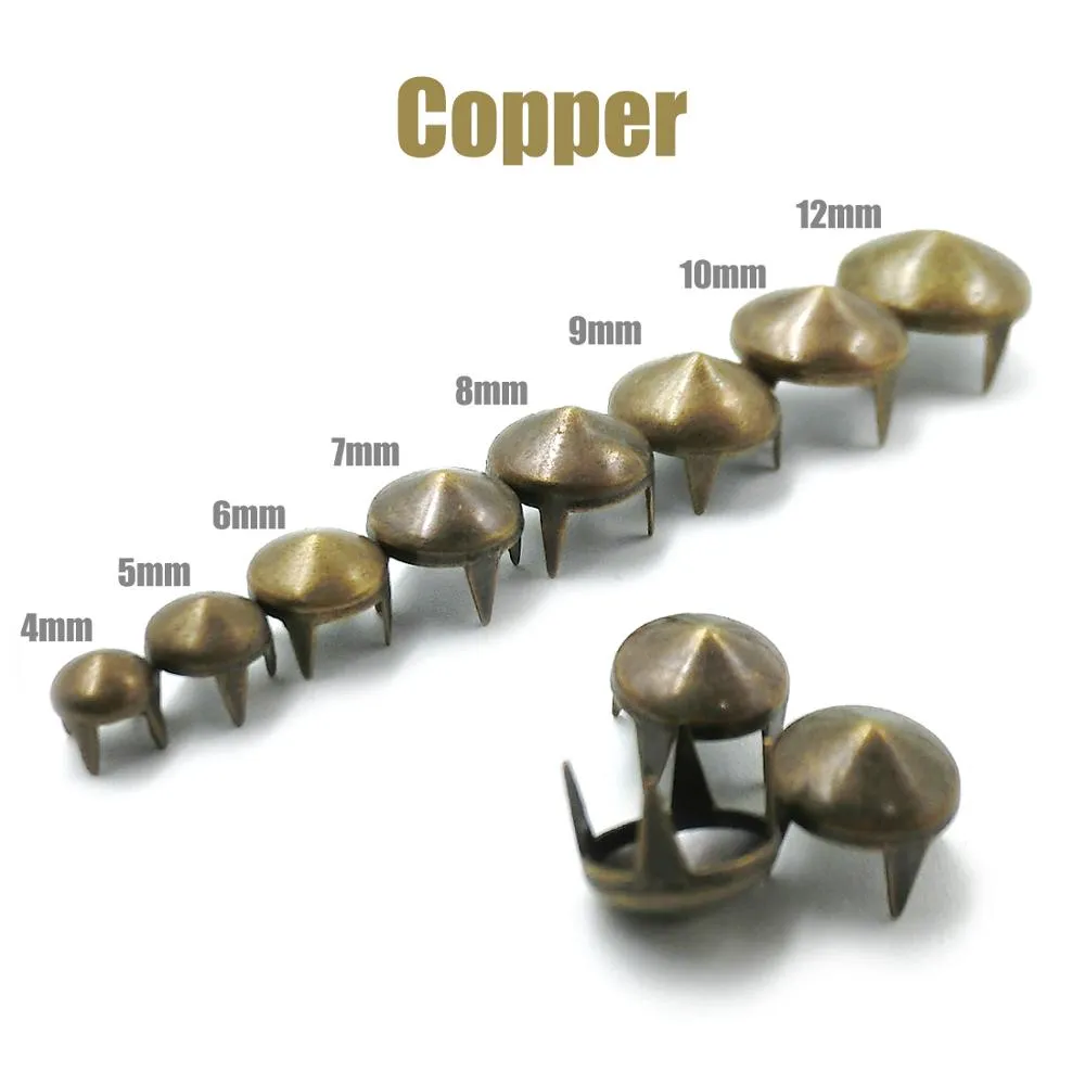 4-12mm 4 Claw Cone Spike stainless steel rivets for DIY Leather Crafts ...