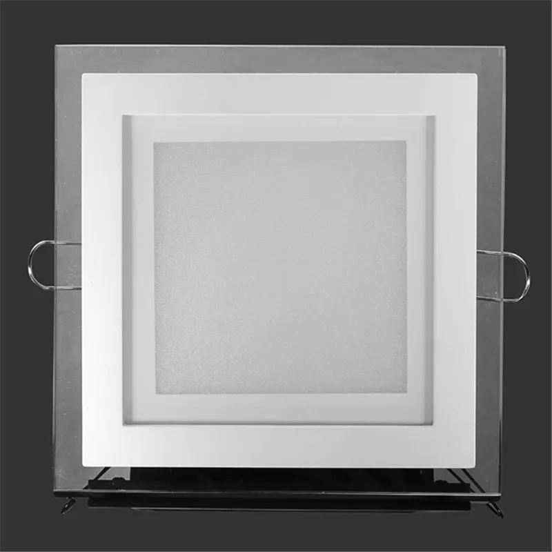 Change LED Square Ceiling Light 24W Glass Panel Recessed Downlight ...