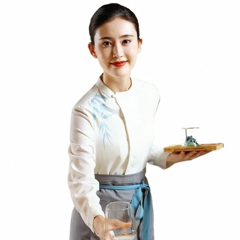 Elegant Chinese Style Restaurant Uniform Set - Waiter/Waitress Catering ...