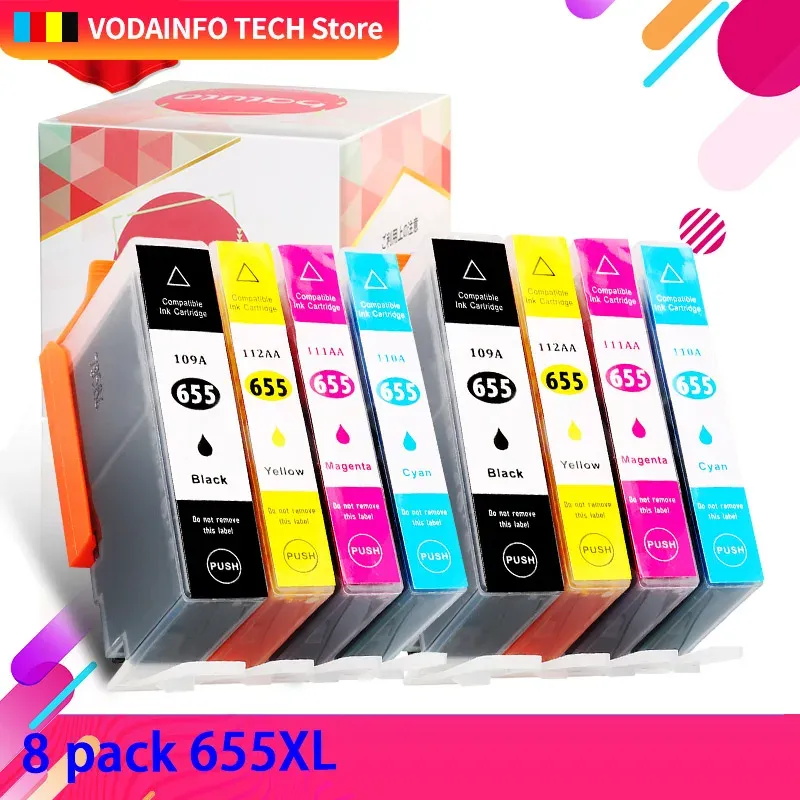 DHgate.com:QSYRAINBOW Remanufactured 655XL Ink Cartridges Work for HP ...