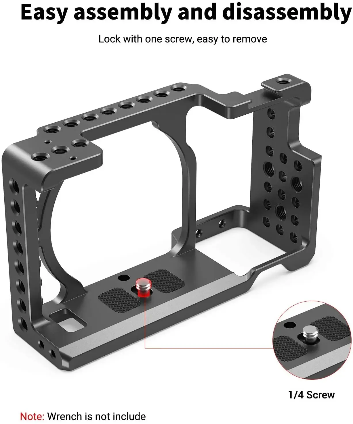 SmallRig Camera Cage Rig With Shoe Mount And Thread Holes For Sony ...