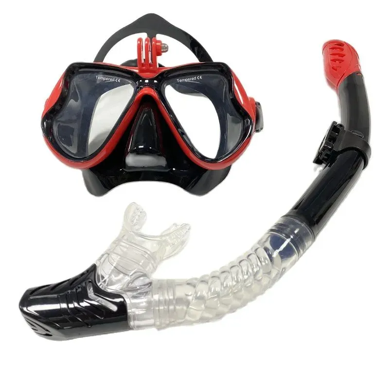 DHgate.com:Silicone Panoramic Full Dry Scuba Diving Mask: Three-Lens ...
