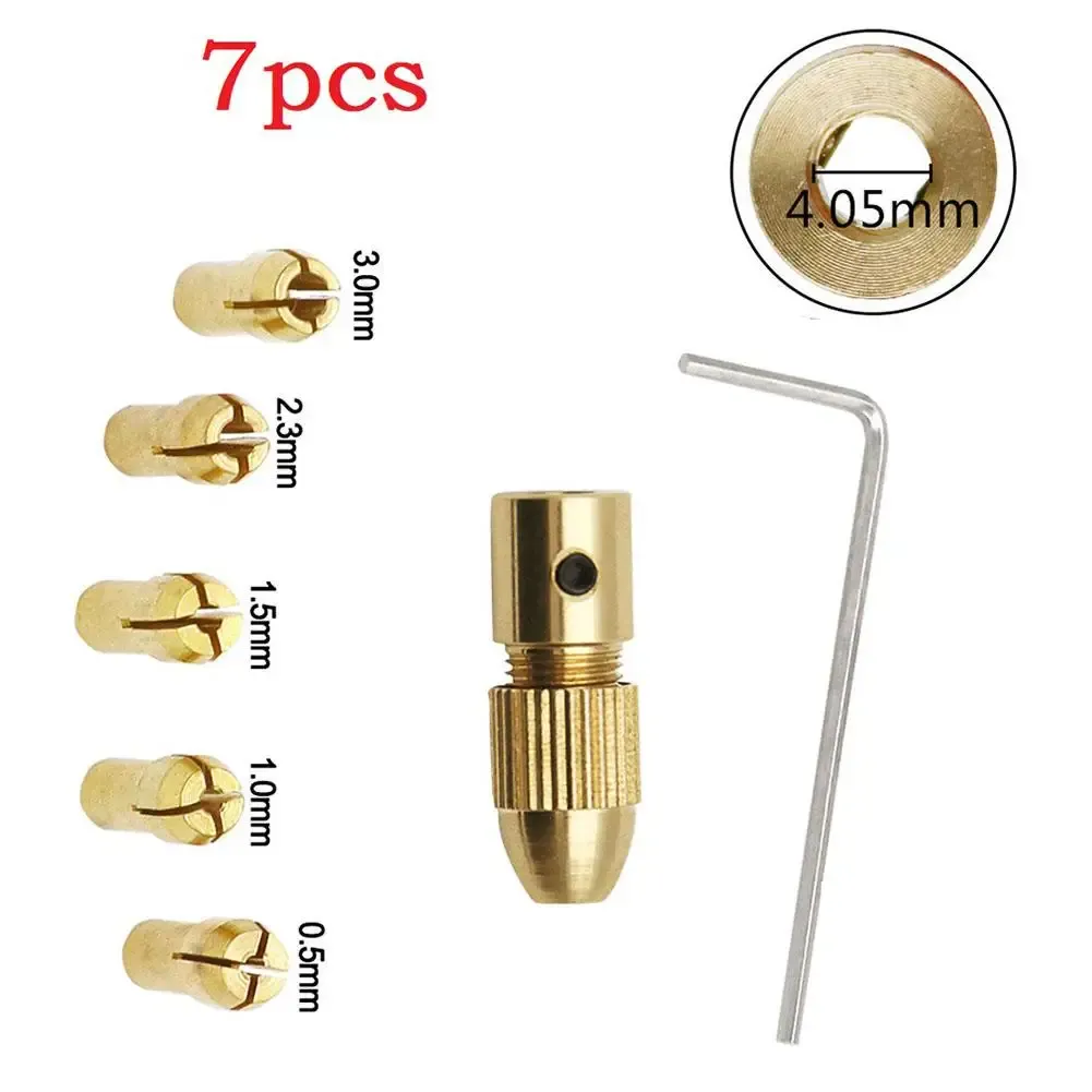 DHgate.com:7 Pcs Copper Brass Collet Chuck Adapter Set for Hand ...