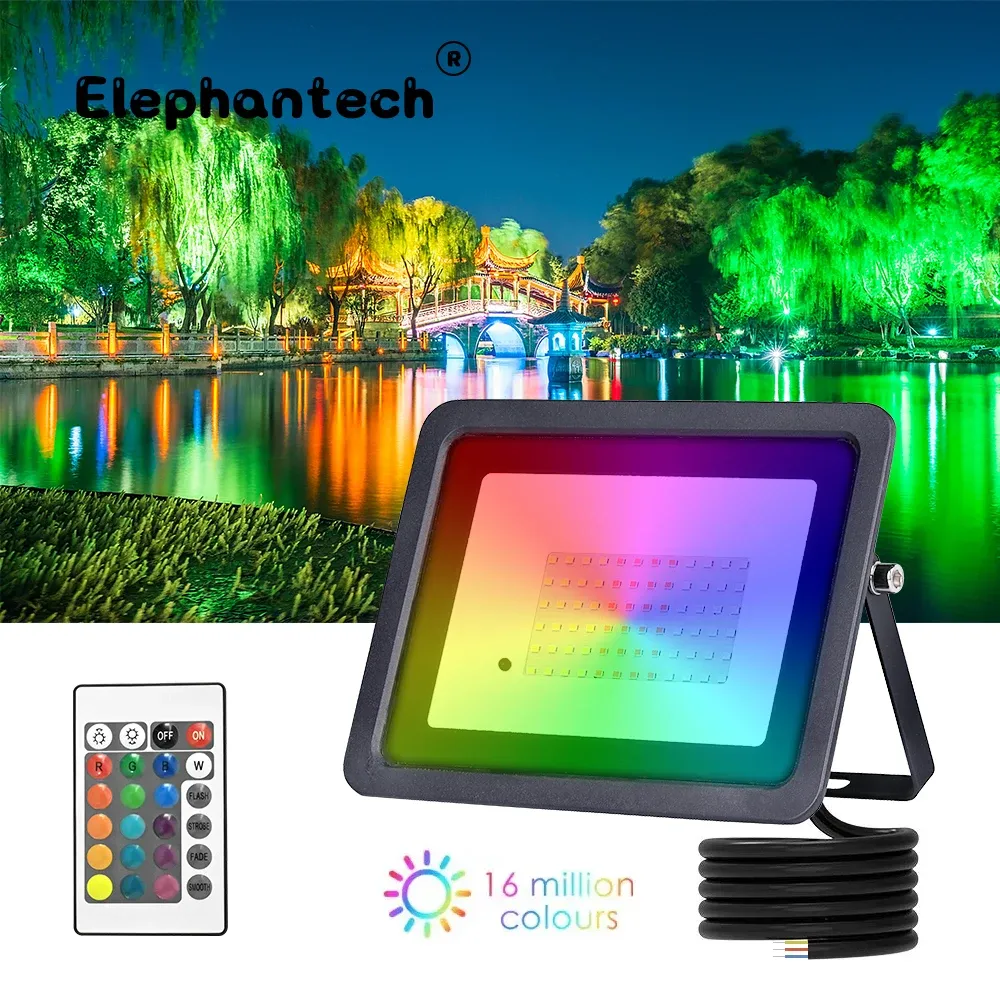 RGB LED Projector 20W 30W 50W 100W IP68 Waterproof Outdoor Christmas ...