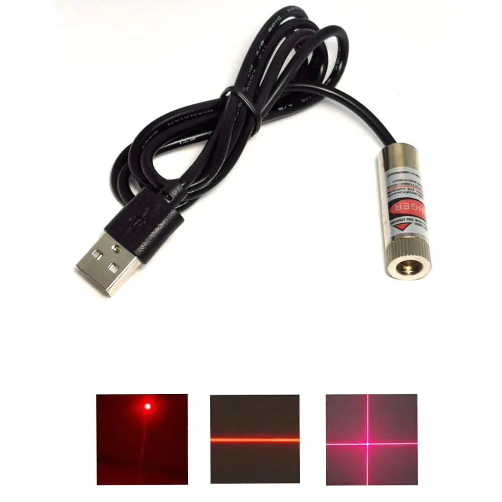 USB Adapter 635nm 638nm 100mw Red Laser Diode Module Focusable Cross ...