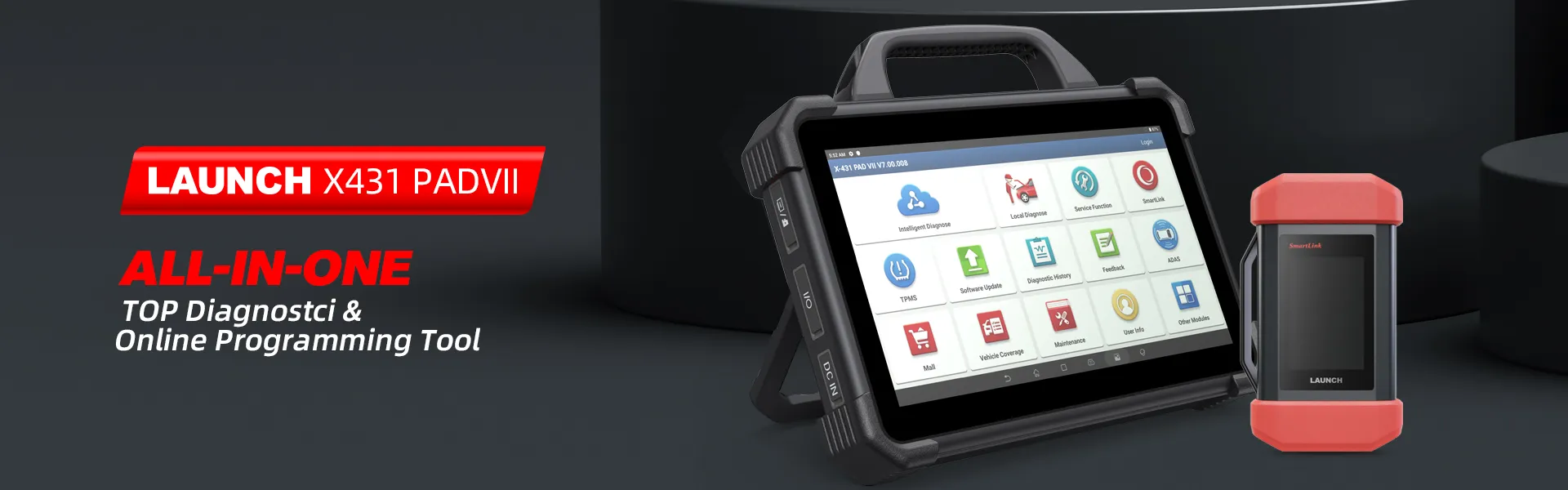 LAUNCH X431 PADVII Automotive Scanner J2534 Smartlink PAD 7 Online ...