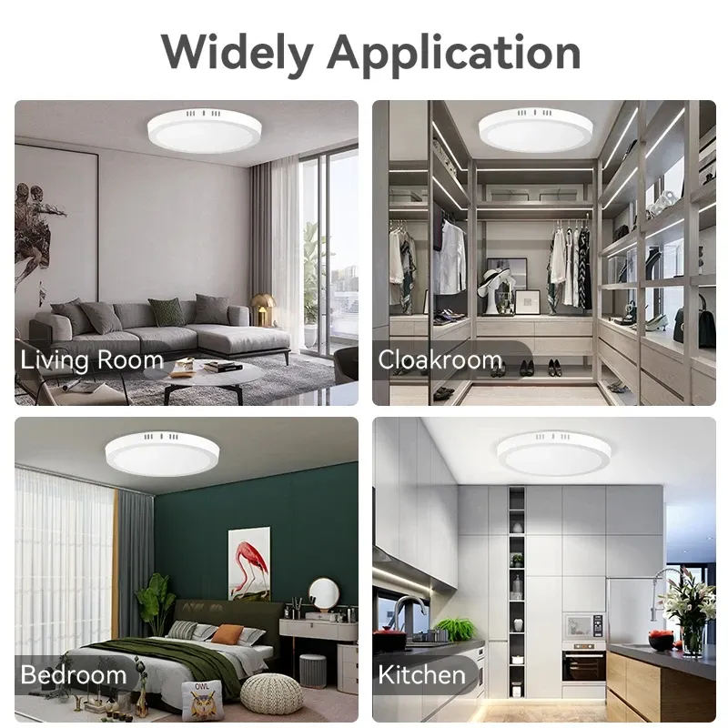 Ultrathin LED Ceiling Light - Dimmable Panel Light for Kitchen, Bedroom ...