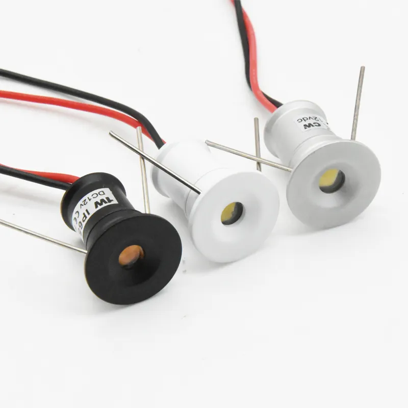 1W 12V Mini LED Downlight Dimmable Spot Light, IP65 Stair Cabinet Light ...