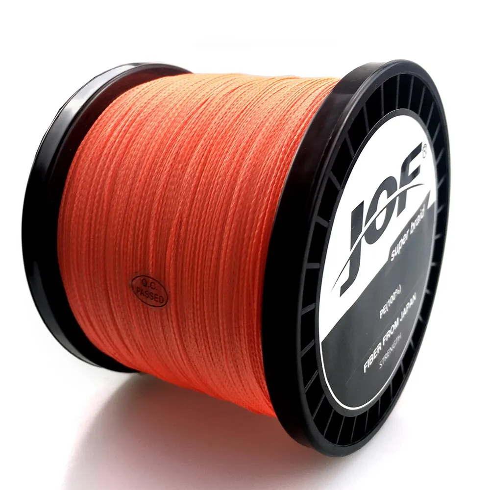JOF PE Braided Fishing Lines 4 Strand Multifilament Fiber Strong 1000M ...