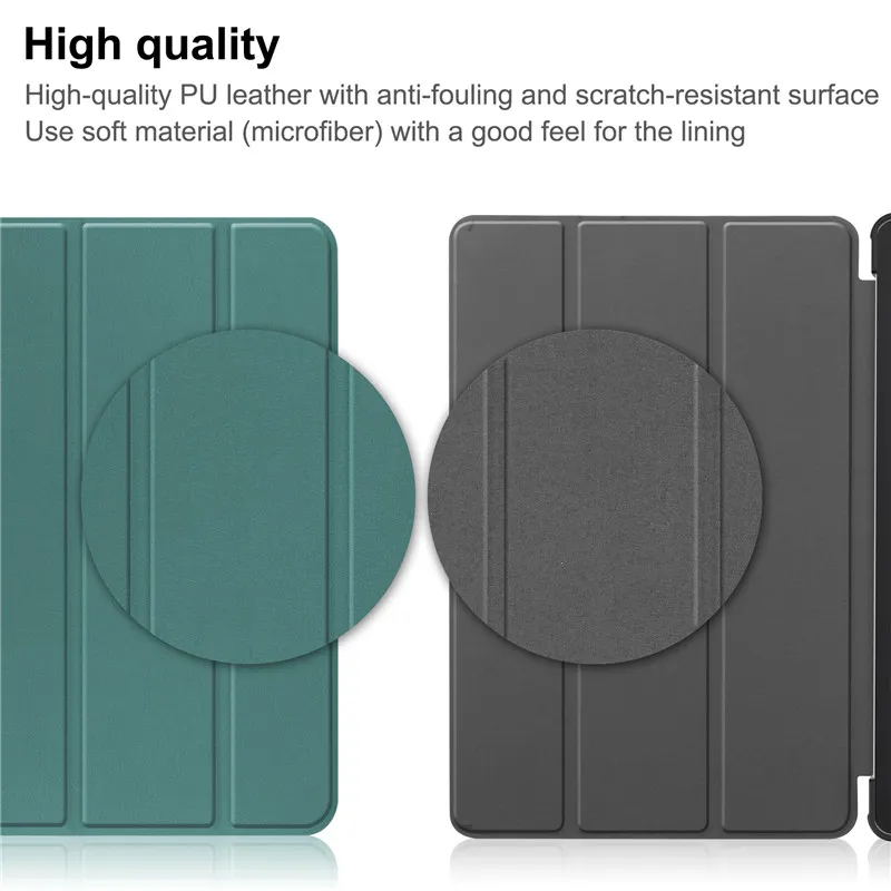 Xiaomi Redmi Pad Tri-Fold Leather Case | PU Leather Magnetic Folio ...