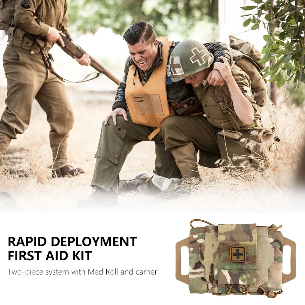 Tactical first aid kit MOLLE medical pouch outdoor hunting survival bag ...