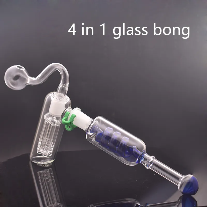 New Design 4 In 1 Hammer Glass Bong Hookah14mm Fenale Hand Smoking Pipe ...