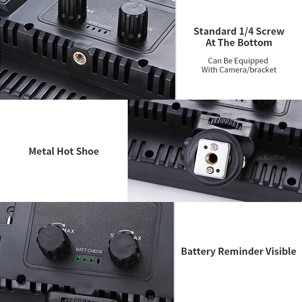 U800 LED Photo Studio Light, 50W Bi-Color Portable Video Recording ...